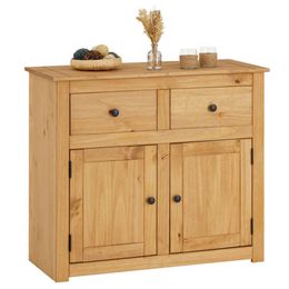 CARO-M&ouml;bel CARO-M&ouml;bel Kommode, Kiefer, Kiefer, Holz, Kiefer, Vintage, 93x80x40 cm, Wohnzimmer, Kommoden & Sideboards, Kommoden