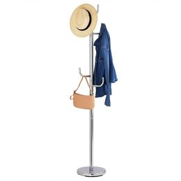 Idimex Kleiderst&auml;nder, Chrom, Metall, Vintage, 30x174x30 cm, Garderobe, Garderobenst&auml;nder