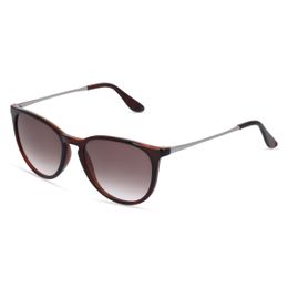 Fielmann MC 567 SUN FA FRANCIS | Unisex-Sonnenbrille | Fassung: Vollrand, Panto, Propionat, Havanna Gl&auml;nzend | Glasfarbe: Braun Verlaufend