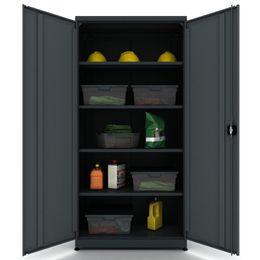 Valkenpower Metall-Werkzeugschrank 2-t&uuml;rig inkl. 4 Einlegeb&ouml;den