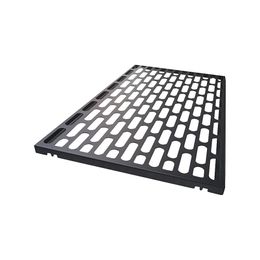 LOXXER Fachboden f&uuml;r Akku-Schrank, gelocht, schwarz, LxT 650 x 410 mm
