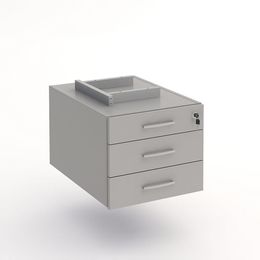 Unterschrank f&uuml;r Desk Duo, BxT 428 x 600 mm, lichtgrau kaiserkraft