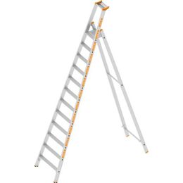 Layher Stufenstehleiter einseitig begehbar TOPIC 1064 - 12 Stufen