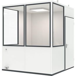 WSM Raumsystem MultiRoom Basic, Innenbereich, LxB 2280 x 2280 mm, Elektropaket Mini