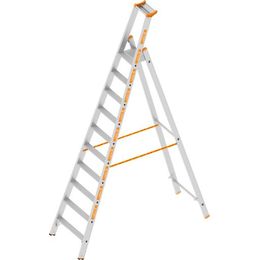 Layher Stufenstehleiter einseitig begehbar TOPIC 1064 - 10 Stufen