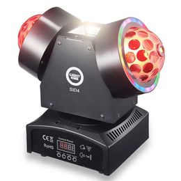 LIGHT4ME SID4 - 4-in-1 Multieffekt LED DMX Magic Ball 8x3W R/G/B/W Ring 42x0,2W RGB