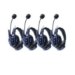 SYNCO 4 units Xtalk Master Headset Intercom - Dual Ear