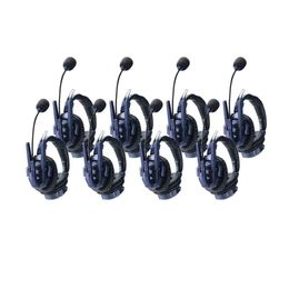 SYNCO 8 units Xtalk Master Headset Intercom - Dual Ear