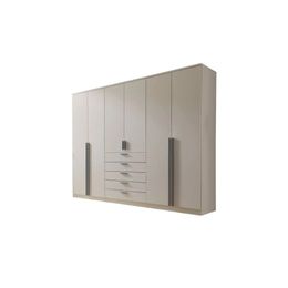 H&ouml;ffner Dreht&uuml;renschrank 6-t&uuml;rig Cashmere mit Einlegeb&ouml;den Amesbury &brvbar; beige &brvbar; Ma&szlig;e (cm): B: 270 H: 210 T: 52.0 &raquo; H&ouml;ffner