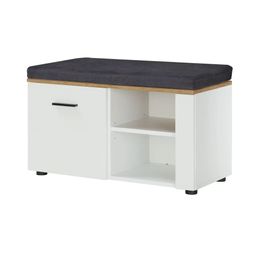 U.N.O uno Garderobenbank Stripe &brvbar; wei&szlig; &brvbar; Ma&szlig;e (cm): B: 80 H: 47 T: 38.0 &raquo; H&ouml;ffner