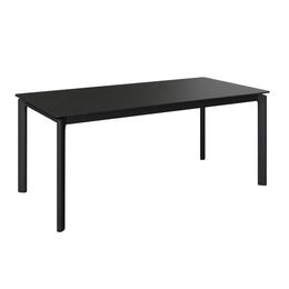 Ambia Garden Gartentisch Calida, Dunkelgrau, Metall, Stein, rechteckig, eckig, 90x75x180 cm, Gartenm&ouml;bel, Gartentische, Gartentische
