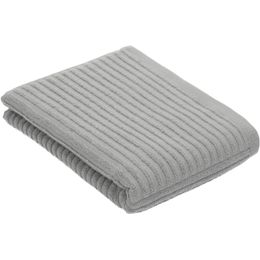 Handtuch Esprit "Modern Lines", grau (stone), B:67cm L:140cm, Walkfrottier, Obermaterial: 100% Baumwolle, Handt&uuml;cher, mit Hoch-Tief Linienstruktur
