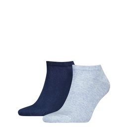 Sneakersocken Tommy Hilfiger "TH MEN SNEAKER", Herren, Gr. 43-46, light blau melange, Baumwollmischung, normal, Socken Sneakersocken, mit schmalem Rippenb&uuml;ndchen