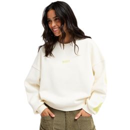 Sweatshirt Roxy "Frostbeam", Damen, Gr. L, coconut milk, Obermaterial: 85% Baumwolle, 15% Polyester., Sweatshirts Sweatshirt