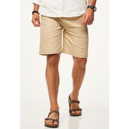 Chinoshorts Soulstar "Soulstar Chinoshorts mit Stretchanteil Basic Kurze Hose f&uuml;r Herren", Herren, Gr. 30, Einheitsgr&ouml;&szlig;e, beige, Obermaterial: 98% Baumwolle CO. 2% Elasthan EL., Hosen Chinoshorts, Regular-Fit Sommershorts mit Elasthan-Anteil Bermuda inkl. G&uuml;rtel