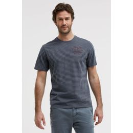Rundhalsshirt Gaastra, Jungen, Gr. L, blau, Single Jersey, Material: 100% Baumwolle, bedruckt, gestreift, regular fit normal, Rundhals, eingesetzt gerader Abschluss, Shirts Rundhalsshirt, aus Baumwolle