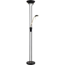 Globo LIGHTING Stehlampe "LEONAS", schwarz (schwarz matt), &Oslash; 25,5cm H: 180cm, 1 Stk., Leuchten, Stehleuchte, Flexo, Wohnzimmer, Schlafzimmer, 3000 Kelvin, Stehlampe