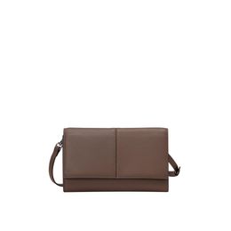 Marc O'Polo Umh&auml;ngetasche MARC O'POLO "aus fein genarbtem Rindleder", Damen, Gr. B/H/T: 21cm x 14cm x 2cm, faded braun, unifarben, Taschen Umh&auml;ngetasche