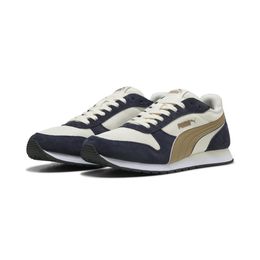 Sneaker Puma "ST Miler Sneakers Erwachsene", Damen, Gr. 38, vapor gray soft taupe new navy braun blau, Obermaterial: Synthetik, Kuhleder, Textil. Futter: Textil. Innensohle: Textil. Laufsohle: Gummi, Schuhe Sneaker