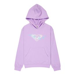 Fleecepullover Roxy "Surf Feeling Terry", M&auml;dchen, Gr. 10(140-148cm), crocus petal, Obermaterial: 60% Baumwolle, 40% Polyester., Sweatshirts Fleecepullover
