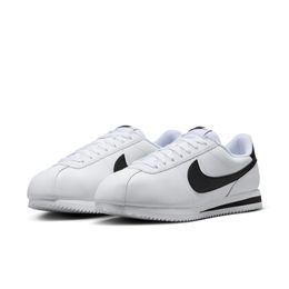 Sneaker Nike Sportswear "Cortez", Damen, Gr. 39, wei&szlig;, schwarz, Leder, Schuhe Sneaker