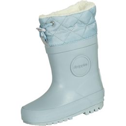 Winterstiefel Druppies "Kinder-Winterstiefel" Gr. 21, blau (eisblau), 21, Obermaterial: 100% Naturkautschuk NaRubber., Schuhe, Winterstiefel