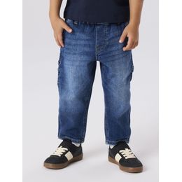 Bequeme Jeans name it "NMMBEN TAP JEANS 8940-BF NOOS", Jungen, Gr. 104, N-Gr, dunkelblau denim, Denim/Jeans, Obermaterial: 99% Baumwolle, 1% Elasthan, leichte Abriebeffekte, regular fit lang, Jeans