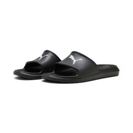 Badesandale Puma "DIVECAT V2 LITE CAT", Herren, Gr. 39, schwarz-wei&szlig; (Puma schwarz, Puma wei&szlig;), Synthetik, unifarben, Schuhe, wasserfestes Material, federleichtes, formgepresstes Material