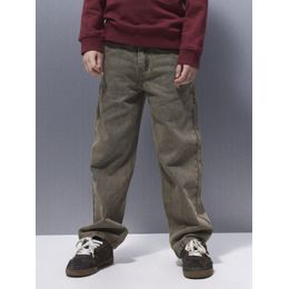 5-Pocket-Jeans name it "NKMRYAN f&uuml;r Jungen mit geradem Bein und 5-Pocket-Style", Jungen, Gr. 134, N-Gr, medium braun denim, Denim/Jeans, Obermaterial: 100% Baumwolle, leichte Abriebeffekte, straight fit kn&ouml;chellang, Jeans 5-Pocket-Jeans, unifarben, casual, straight fit, Baumwolle, Denim