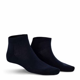 Sneakersocken Kunert "Sneaker Richard", Herren, Gr. 39-42, schwarz (navy 8020), Obermaterial: 98% Baumwolle CO. 2% Elasthan EL., Socken Sneakersocken