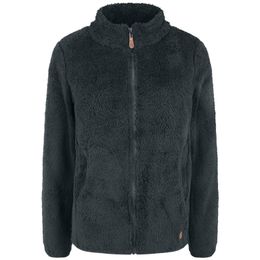 Kapuzenfleecejacke oxmo "Sweatjacke OXTelsa", Damen, Gr. S, blau (insignia b), Obermaterial: 100% Polyester PES., Jacken