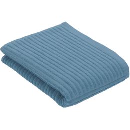 Handtuch Esprit "Modern Lines", blau (cosmos), B:67cm L:140cm, Walkfrottier, Obermaterial: 100% Baumwolle, Handt&uuml;cher, mit Hoch-Tief Linienstruktur