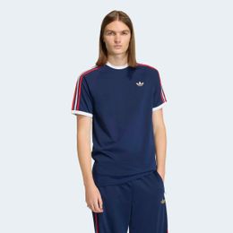 T-Shirt adidas originals "3S TEE", Jungen, Gr. L, night indigo, better scarlet, wei&szlig;, Obermaterial: 100% Baumwolle, Rundhals, Shirts T-Shirt