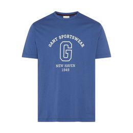 T-Shirt Gant "GRAPHIC", Jungen, Gr. L, vintage blau, Jersey, Obermaterial: 100% Baumwolle, normal normal, Rundhals, Shirts T-Shirt