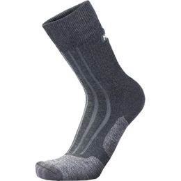 Arbeitssocken Meindl "Socke Damen MT6", Damen, Gr. 39, grau (anthrazit), Obermaterial: 24% Wolle mw. 24% Elasthan EL. 21% Polyamid PA. 15% Kunststoff plastic. 13% Polypropylen PP., Socken