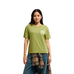 T-Shirt Quiksilver "Standard", Damen, Gr. XL, calliste gr&uuml;n, Obermaterial: 100% Baumwolle., Shirts T-Shirt