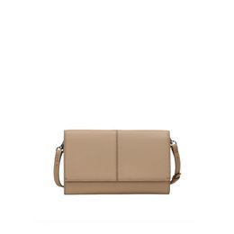 Marc O'Polo Umh&auml;ngetasche MARC O'POLO "aus fein genarbtem Rindleder", Damen, Gr. B/H/T: 21cm x 14cm x 2cm, earthy taupe, unifarben, Taschen Umh&auml;ngetasche