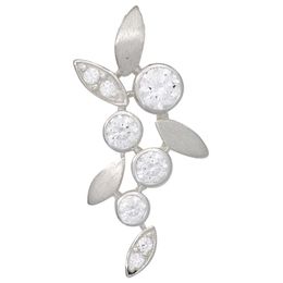 Kettenanh&auml;nger Jobo "Anh&auml;nger mit 8 Zirkonia", silber (silber 925), Schmuckanh&auml;nger, Damen, Silber 925 (Sterlingsilber), Kettenanh&auml;nger, 925 Silber