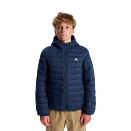 Outdoorjacke Quiksilver "Scaly", Jungen, Gr. 10, blau (schwarz navy), Obermaterial: 100% Nylon., Jacken Outdoorjacke