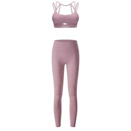 Sportanzug YEAZ "Set HORIZON", Damen, Gr. M, lila, Obermaterial: 78% Polyester PES. 22% Elasthan EL., Sportanz&uuml;ge