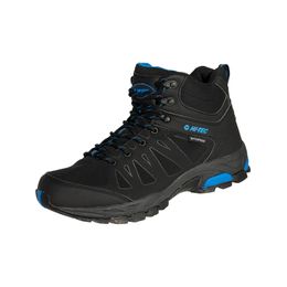 Wanderschuh Hi-Tec "Raven Mid", Herren, Gr. 41, schwarz (schwarz, blau), Obermaterial: 100% sonstige Fasern AF., Schuhe Wanderschuh