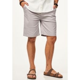 Chinoshorts Soulstar "Soulstar Chinoshorts mit Stretchanteil Basic Kurze Hose f&uuml;r Herren", Herren, Gr. 30, Einheitsgr&ouml;&szlig;e, grau, Obermaterial: 98% Baumwolle CO. 2% Elasthan EL., Hosen Chinoshorts, Regular-Fit Sommershorts mit Elasthan-Anteil Bermuda inkl. G&uuml;rtel