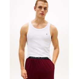 Tanktop, Herren, Gr. L (52), wei&szlig;, Web, Obermaterial: 57% Baumwolle, 38% Polyester, 5% Elasthan, Tommy Hilfiger Underwear, unifarben, regular fit normal, Rundhals, Tops Tanktop, Regular fit mit Rundhalsausschnitt
