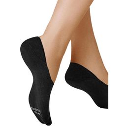 F&uuml;&szlig;linge Kunert "F&uuml;sslinge Liz", Damen, Gr. 35-38, schwarz (schwarz 0070), Obermaterial: 97% Baumwolle CO. 3% Elasthan EL., Socken