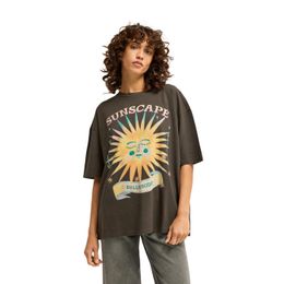Oversize-Shirt Billabong "Distant Stars", Damen, Gr. L, off schwarz, Obermaterial: 100% Baumwolle., Shirts