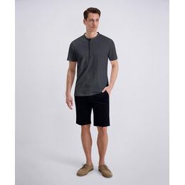 Henleyshirt Pierre Cardin "Henley uni slub yarn", Jungen, Gr. M, ombre blau, Slub, Obermaterial: 100% Baumwolle, unifarben, h&uuml;ftbedeckend, Rundhals, Shirts, mit Knopfleiste, bequeme Passform