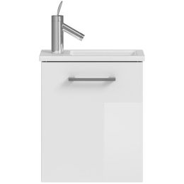 Artiqua Serie 841 Badm&ouml;belset BL-841-1-7050 Waschtisch-Set, 420 x 240 mm, wei&szlig; gl&auml;nzend