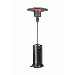 ich-zapfe Gasheizstrahler, Terrassenstrahler gas, Heizpilz gas - Modell THG 14000 Patioheater, mit Schutzgitter, Metall, Schwarz