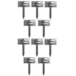 10er Set Erdanker Set f&uuml;r Green Universe Rasenkante 10cm H&ouml;he | Bodenanker | Erdn&auml;gel