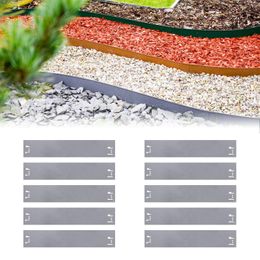 20er Set Rasenkanten Metall 13.5 cm hoch, 24 m lang | Beeteinfassung | Beetumrandung | Beetbegrenzungen